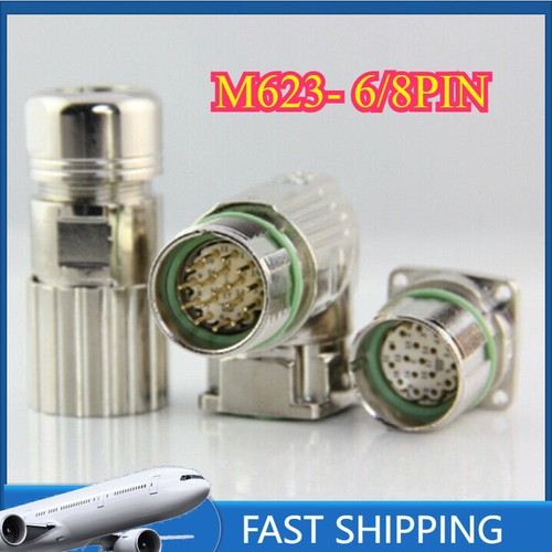 NEW Servo motor M623 encoder power male socket M623- 6/8PIN K connector ...