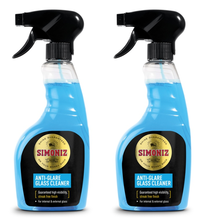 2x Simoniz Anti-Glare Clear Vision Glass Car Van Cleaning Spray ...