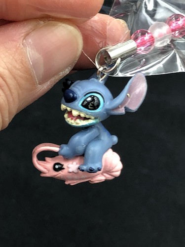 Disney Lilo And Stitch Key Charm /Bag Charm/Stitch's Riding Pink ...