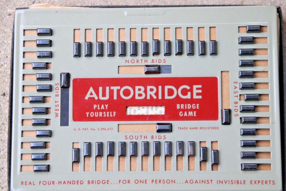 Autobridge Play Yourself 4 Handed Bridge Game by Goren w/Box ...