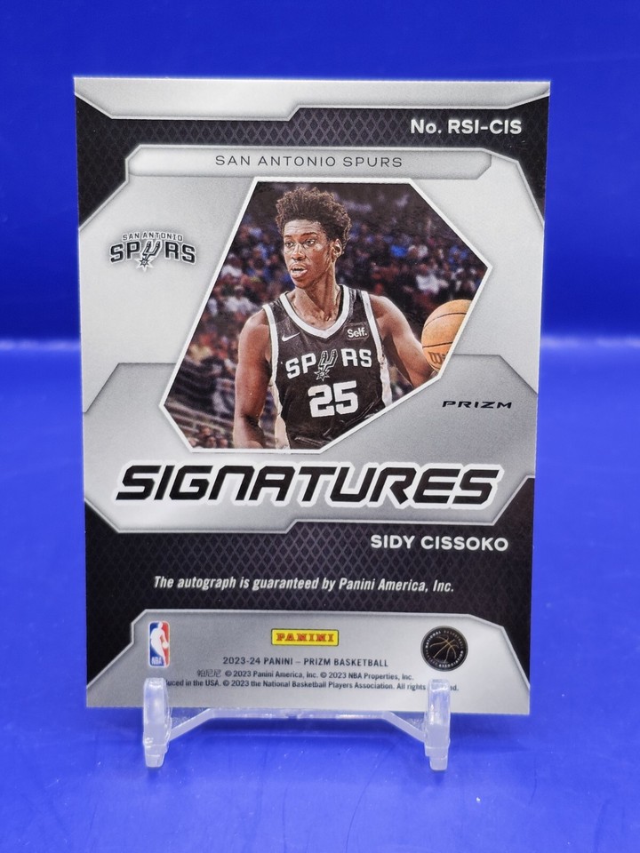2023-24 Panini Prizm Signatures Silver Sidy Cissoko #RSI-CIS Rookie ...