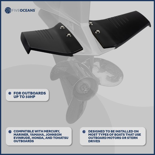 Hydrofoil for Outboard Motor Hydro-Stabilizer Fins Outboards Up to 50HP ...