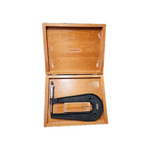 Starrett No. 222 1in. 6" Deep Throat Sheet Metal Micrometer | eBay