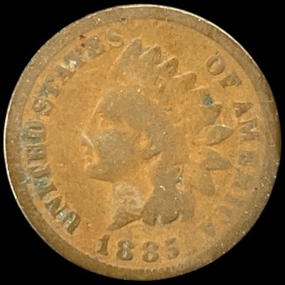 1885 Indian Head Cent Penny Antique US 1c United States of America One ...