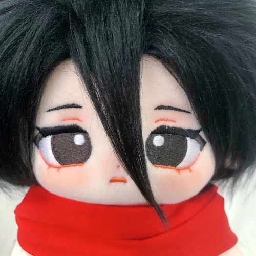 Attack On Titan Mikasa.Ackerman Cotton Doll Soft Stuffed Plush Outfit ...