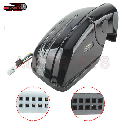 1648105193 LH Rear View Door Mirror Black For Mercedes ML GL Class 2010 ...