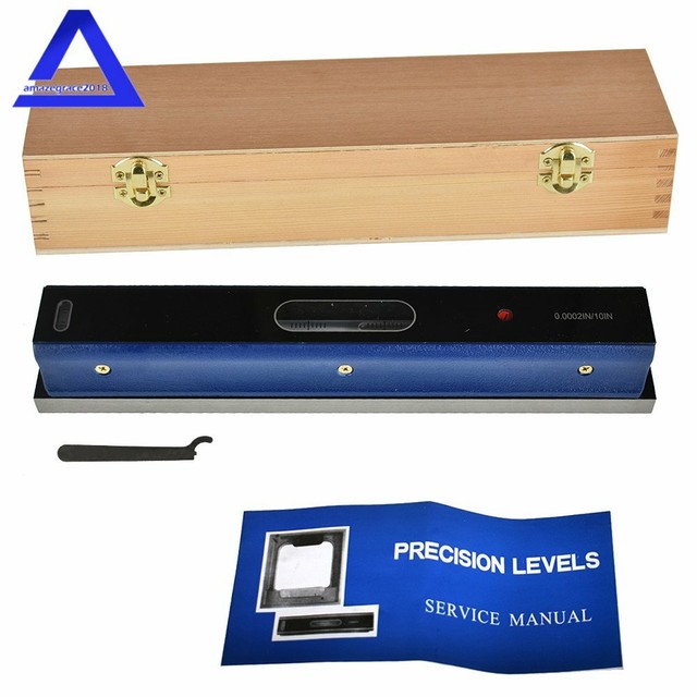 8" Master Precision Level Graduation 0.02mm/m Level Measurement Leveler ...