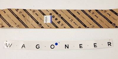 NEW JEEP WAGONEER BLACKOUT HOOD "WAGONEER" EMBLEM OEM MOPAR 68542126AB ...