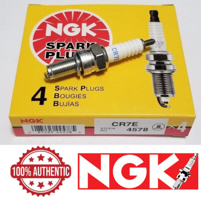 NGK Standard Spark Plugs - Stock #4578 - CR7E - Threaded Stud - Qty (4 ...