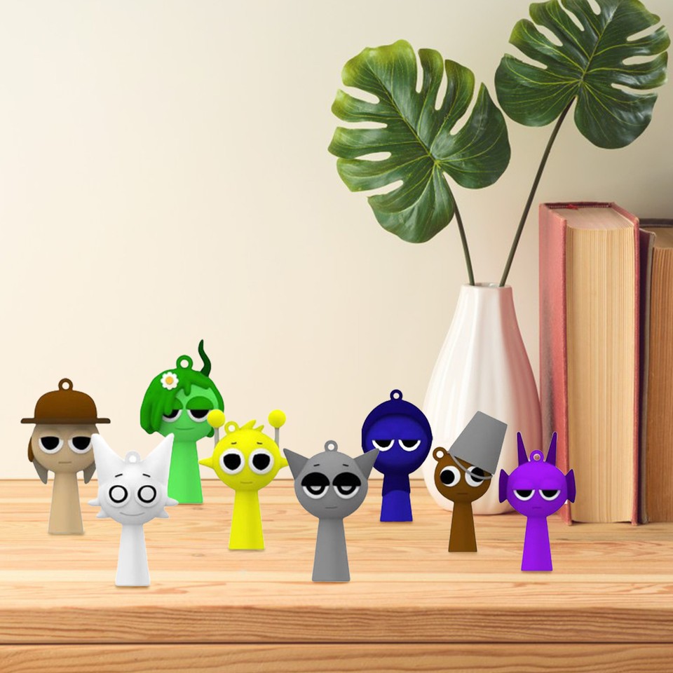 12PC Sprunki Rhythm Box Game Action Blind Box Action Figures Toys ...