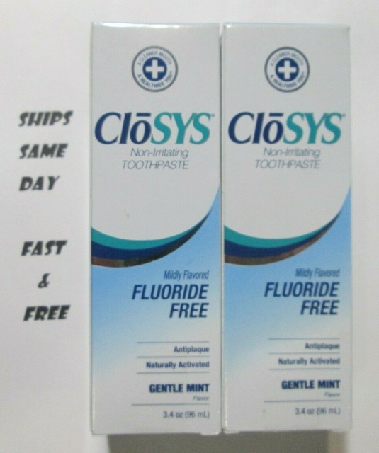 Closys Non Irritating Toothpaste For Sensitive Teeth Gentle Mint 3.4 oz ...