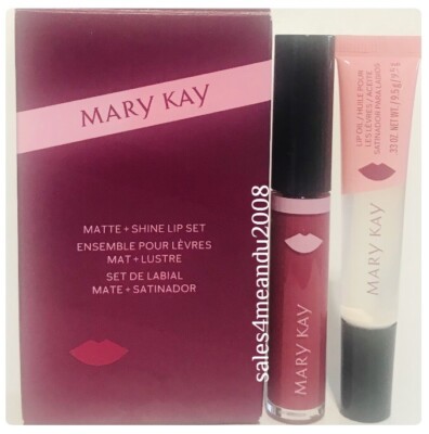New In Box Mary Kay Rose Pink Matte Liquid Lipstick + Lip Oil Shine Lip ...