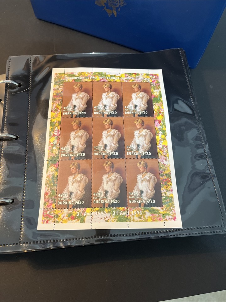 Princess Diana Stamp Collection Vintage, Great Shape, Beautiful Artwork ...