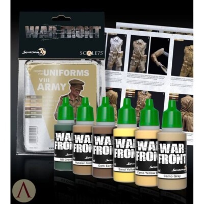 VIII Army for Uniforms - Scale 75 - Color Set World War Games Acrylic ...