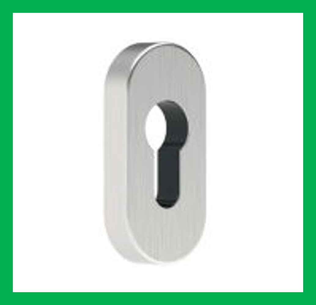 Mila Pro-Linea UPVC Euro Profile Door Escutcheon Oval Shaped Keyhole ...