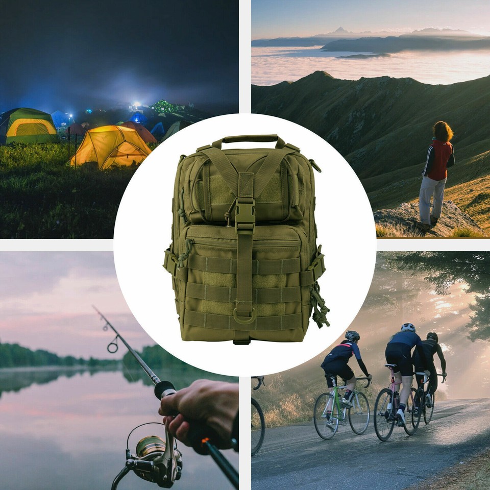 Tactical Sling Bag Pack Range Bag Military Rover Assault Molle Shoulder ...