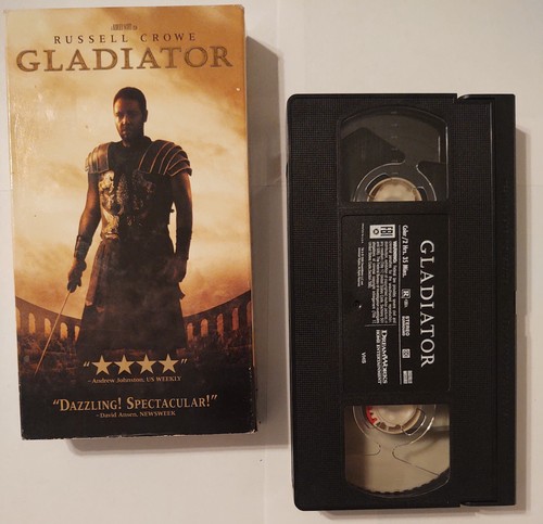 GLADIATOR (VHS) 2000 Russell Crowe, JOAQUIN PHOENIX, Connie Nielsen ...