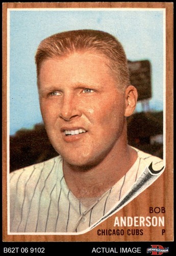 1962 Topps #557 Bob Anderson Cubs SHORT-PRINT 7 - NM | eBay