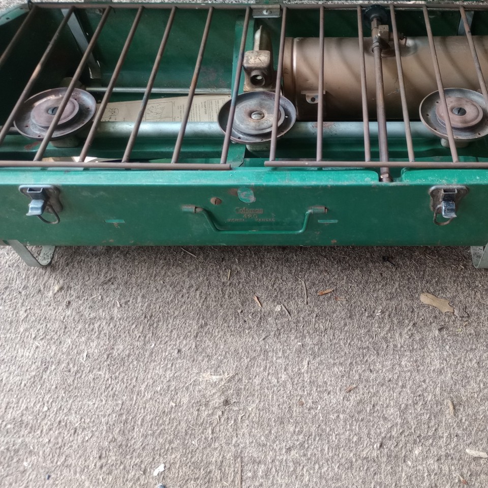 Vintage Rare Coleman 426 3-Burner Camping Stove Wichita w Regulated ...