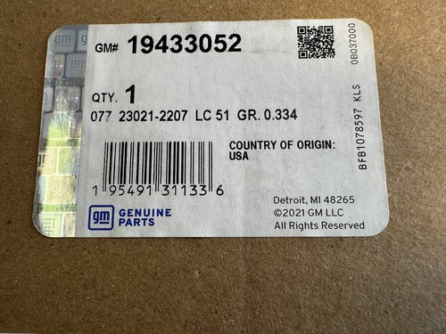 New OEM Genuine GM VALVE LIFTER VALLEY OIL MANIFOLD 19433052 ...