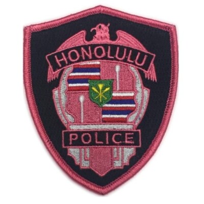 HPD Honolulu Police Department pink patch breast cancer awareness NEW ...