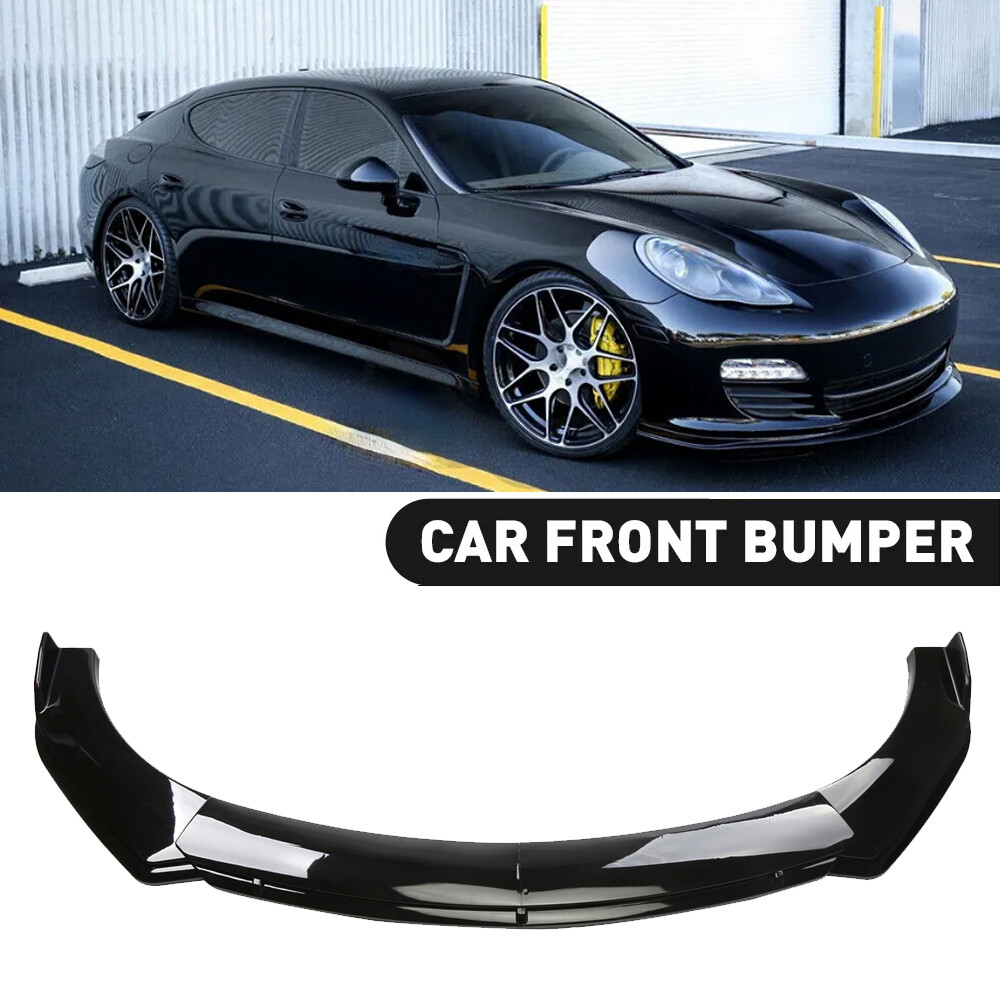 For Porsche Panamera 2010-22 Car Front Bumper Lip Chin Spoiler Splitter ...