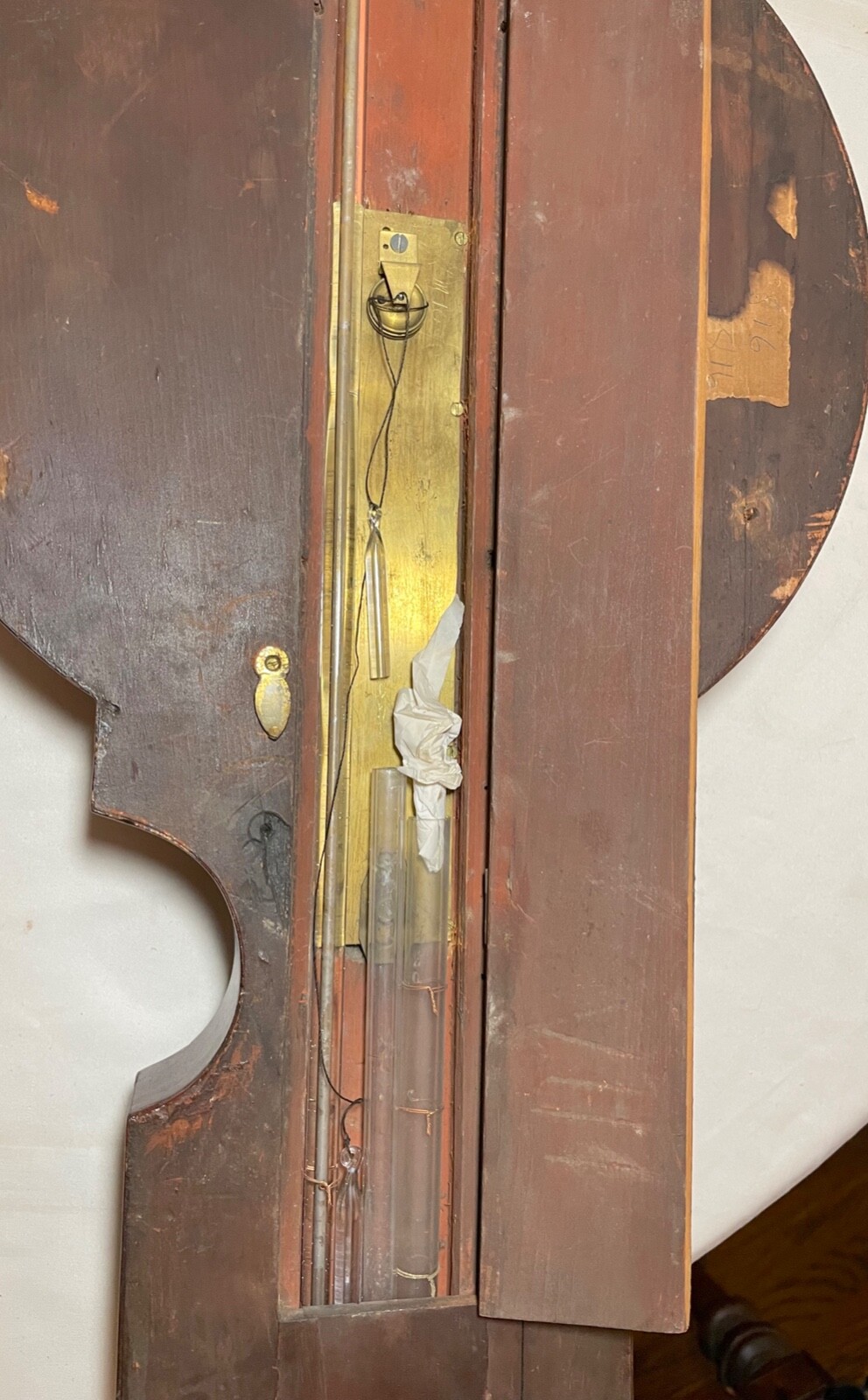 large Antique 19th century A. Gatty mahogany banjo barometer weather ...