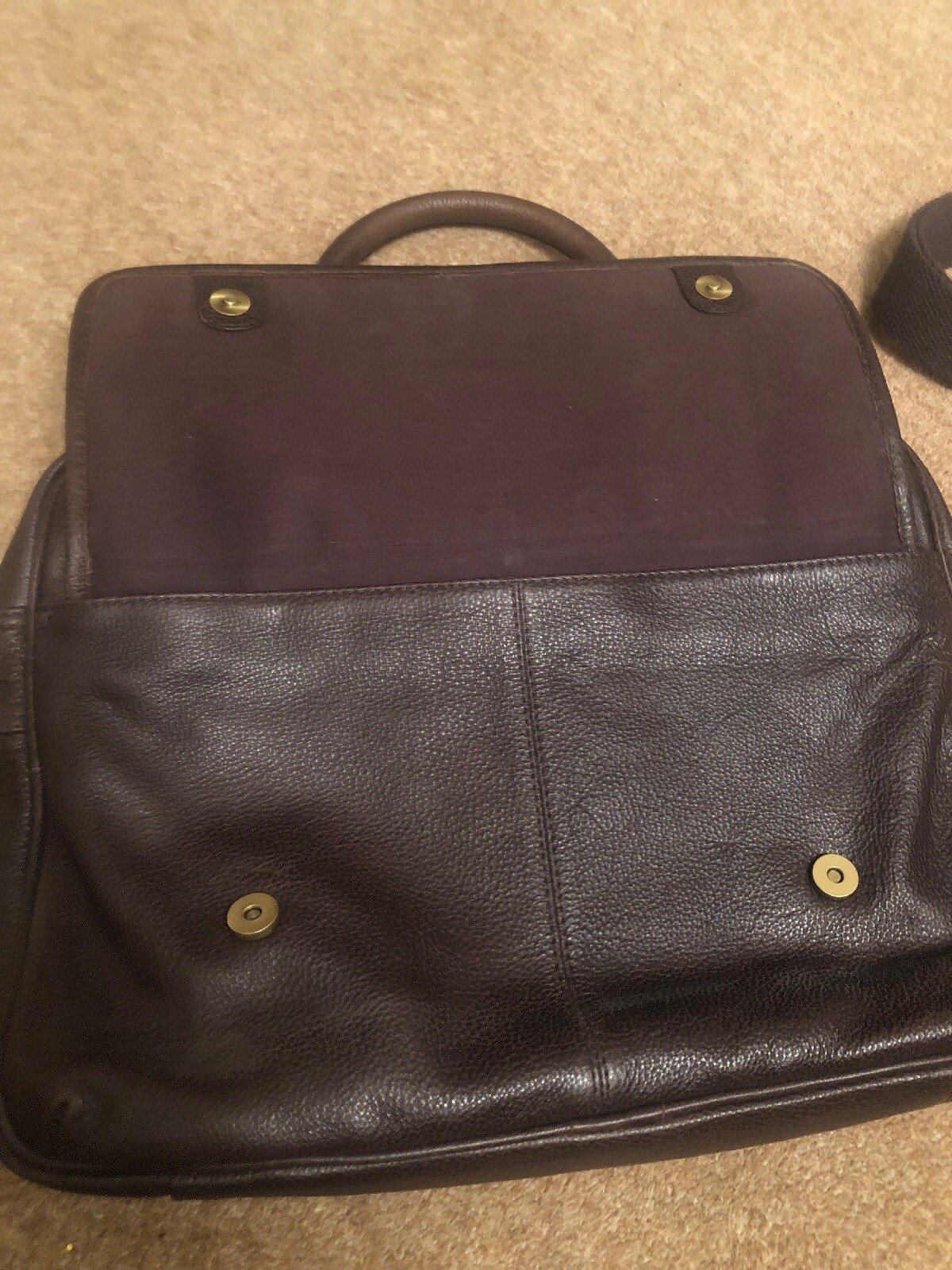 JRJ JOHN ROCHA LEATHER LAPTOP BAG BROWN | eBay