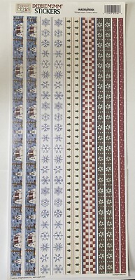 Debbie Mumm Collector's Scrapbooking Stickers WINTER BORDER 12 inch NEW ...