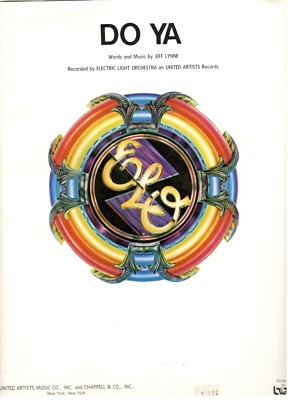 ELECTRIC LIGHT ORCHESTRA "DO YA" SHEET MUSIC-1977-RARE-PIANO/VOCAL ...