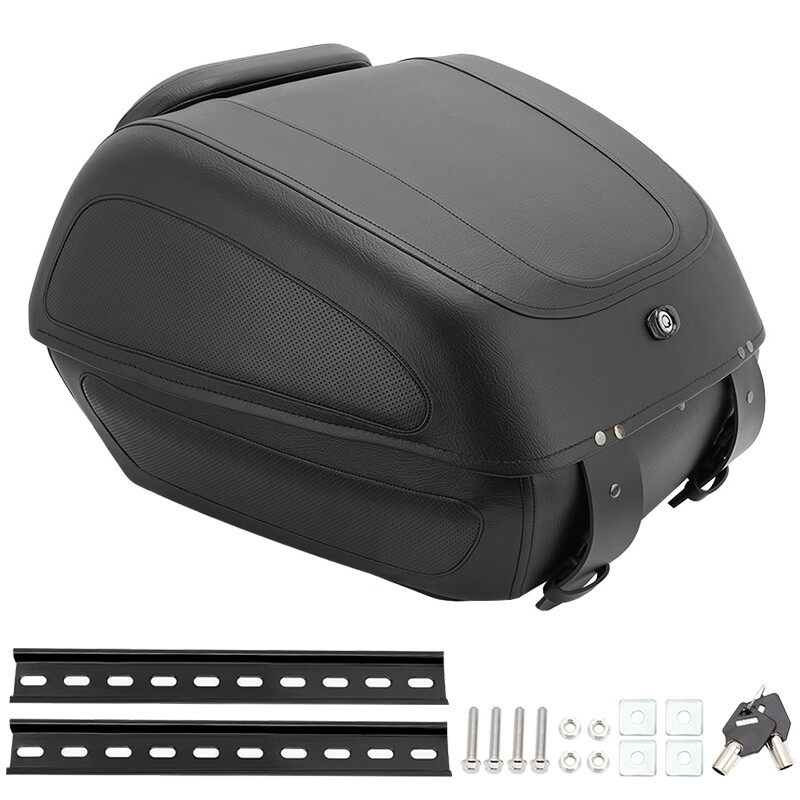 Motorcycle Tour Tail Box Trunk Luggage Carrier Case Top Lock Storage ...