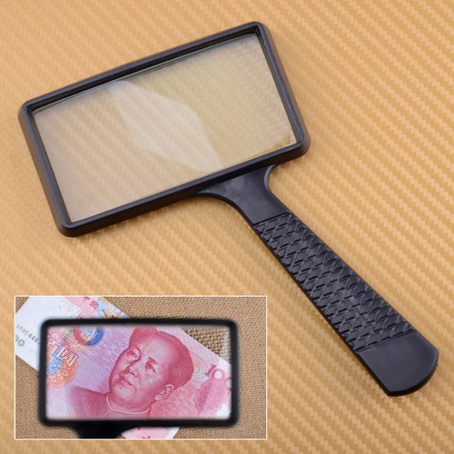 Reading Magnifying Glass 10X Rectangular Magnifier Map Book Light Aid ...