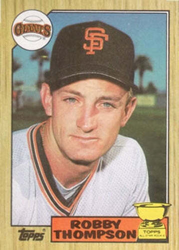 #658 Robby Thompson - San Francisco Giants - 1987 Topps Baseball | eBay