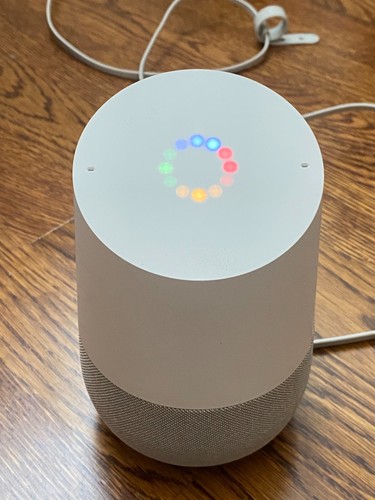 Google Home White Slate Speaker with Google Voice Assistant | eBay