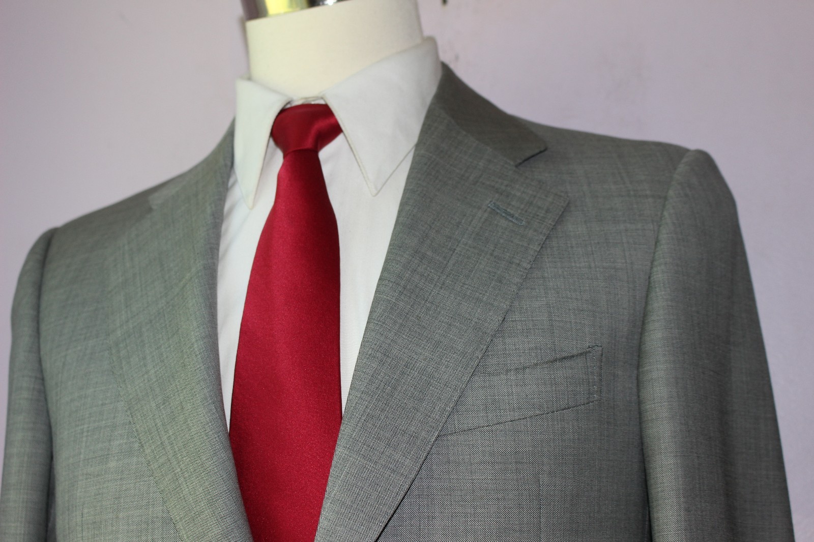 Ermenegildo Zegna Trofeo Gray Two Button Wool Suit Si… - Gem