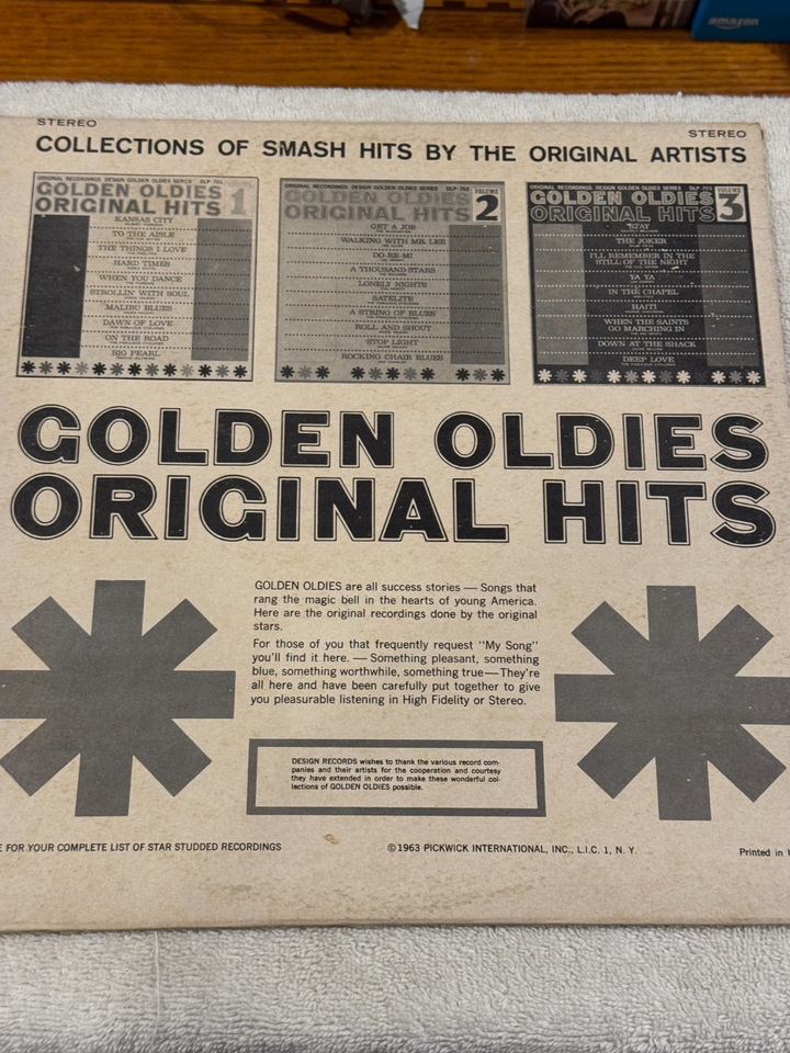 Design Golden Oldies Series - Original Hits Golden Oldies Vol 4 LP ...