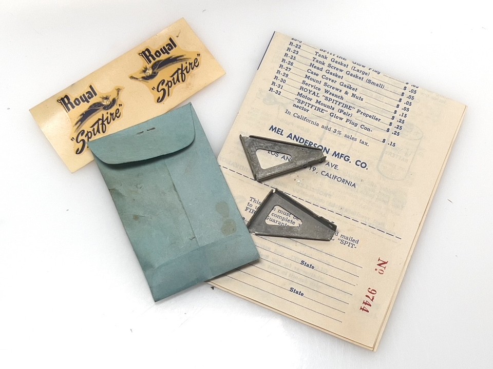 Anderson ROYAL SPITFIRE .065 Model Airplane Engine in Original Box | eBay