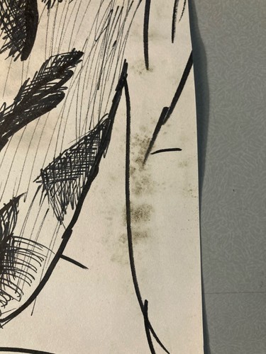 Beautiful Surrealist Drawings Ink 1990 Road Portrait To Identify ...