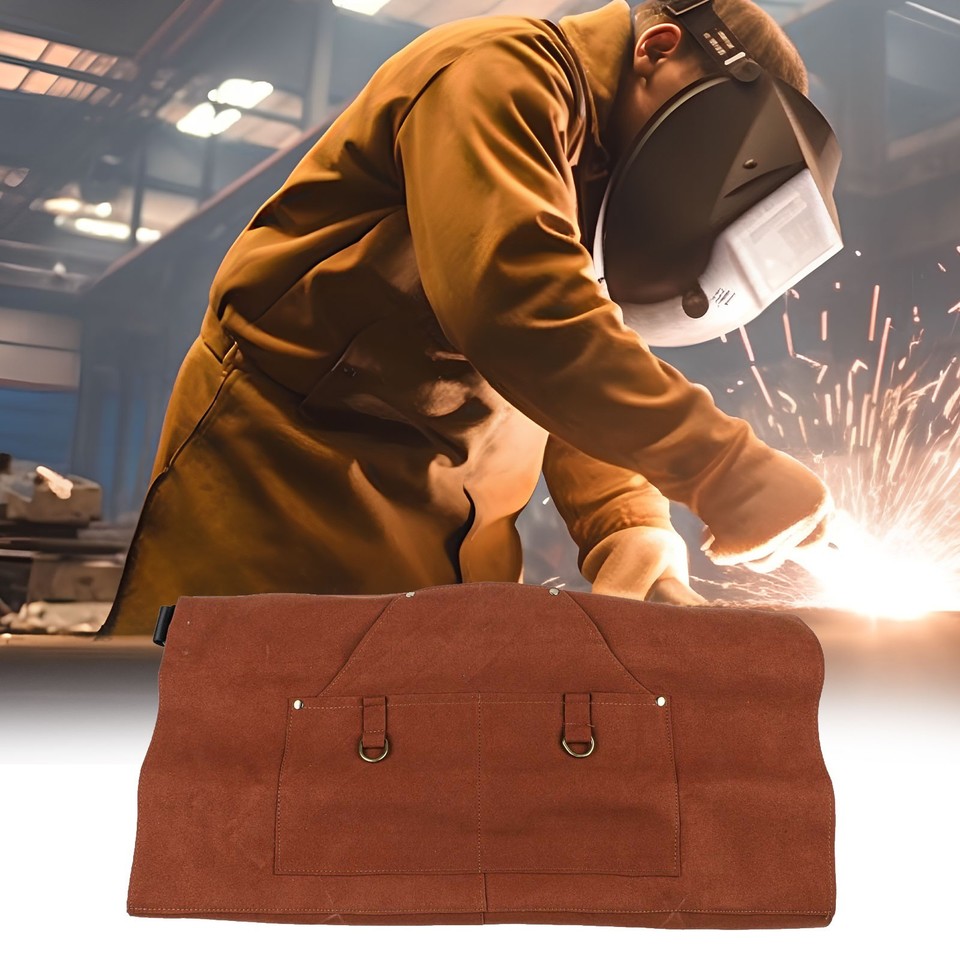 Leather Work Safety Apron for Welders with Comfortable Weight ...
