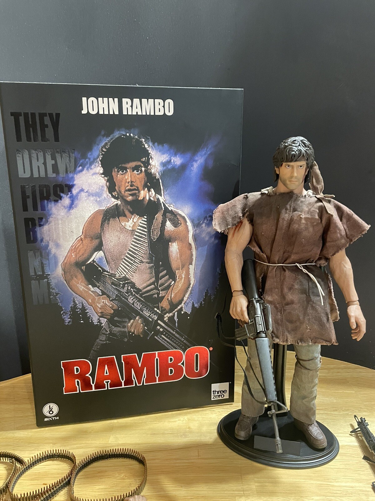Stallone John Rambo First Blood action figure 1/6 Threezero | eBay