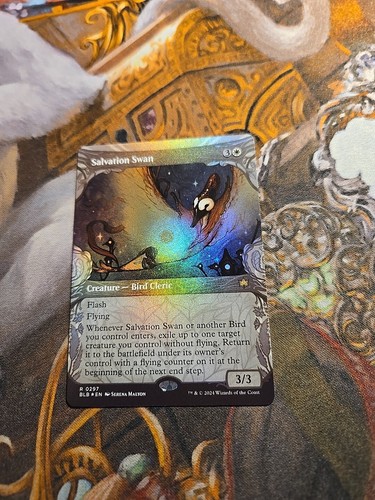 Salvation Swan Showcase Foil MTG Bloomburrow - Pack Fresh - | eBay