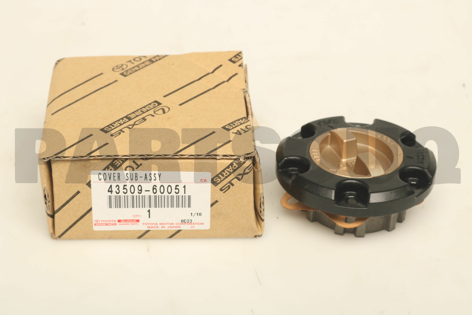 4350960051 Genuine Toyota COVER SUB-ASSY, FREE WHEEL HUB, RH/LH 43509 ...