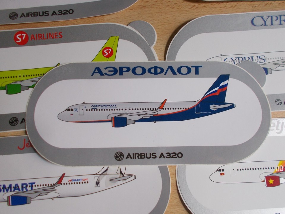 9 Stickers Airbus A320 | eBay
