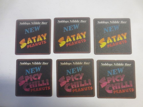 3 each x NOBBYS NIBBLE BAR "spicy chilli peanuts / satay peanuts ...