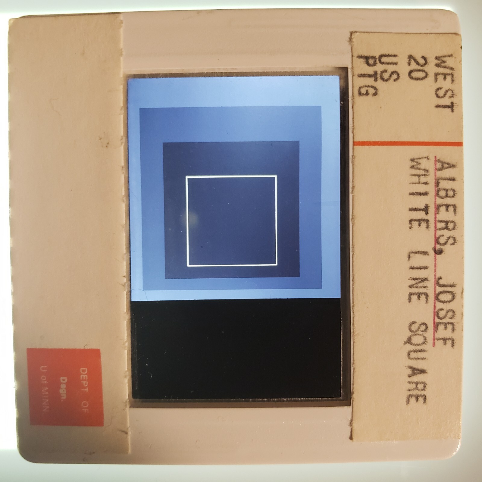 Josef Albers White Line Square 1966 Art 35mm Glass Slide v2 | eBay