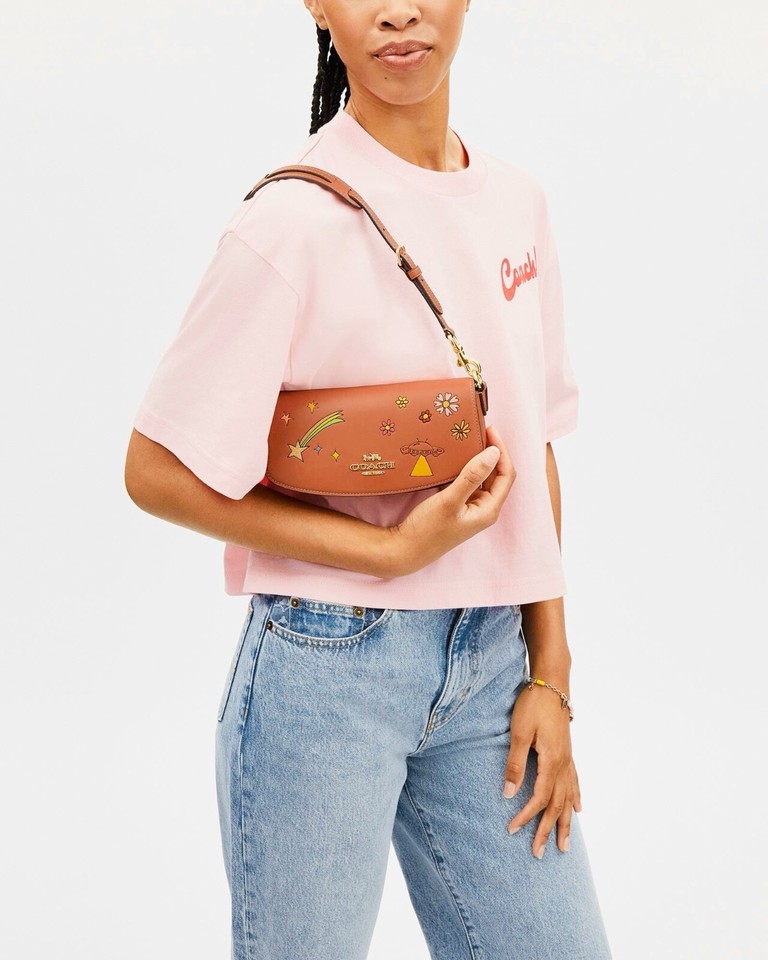 Coach x Observed By Us Andrea Small Shoulder Bag CU375/ Zip Card Case ...
