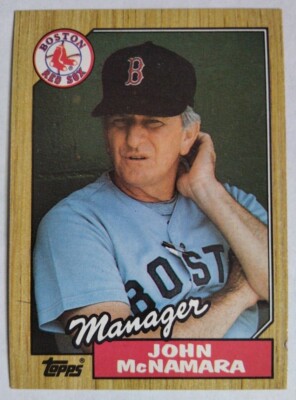 1987 Topps John McNamara #368 Manager Boston Red Sox | eBay