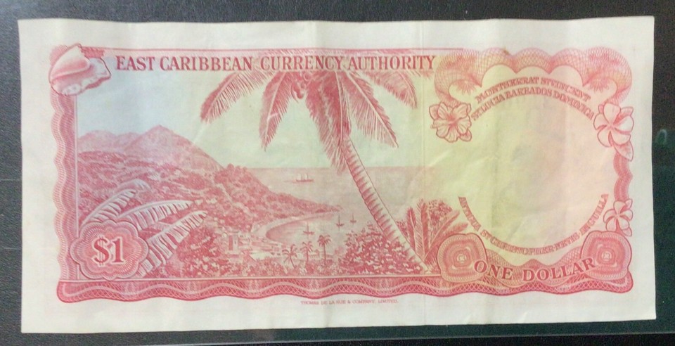 1965 EAST CARIBBEAN PAPER MONEY - ONE DOLLAR BANKNOTE! | eBay