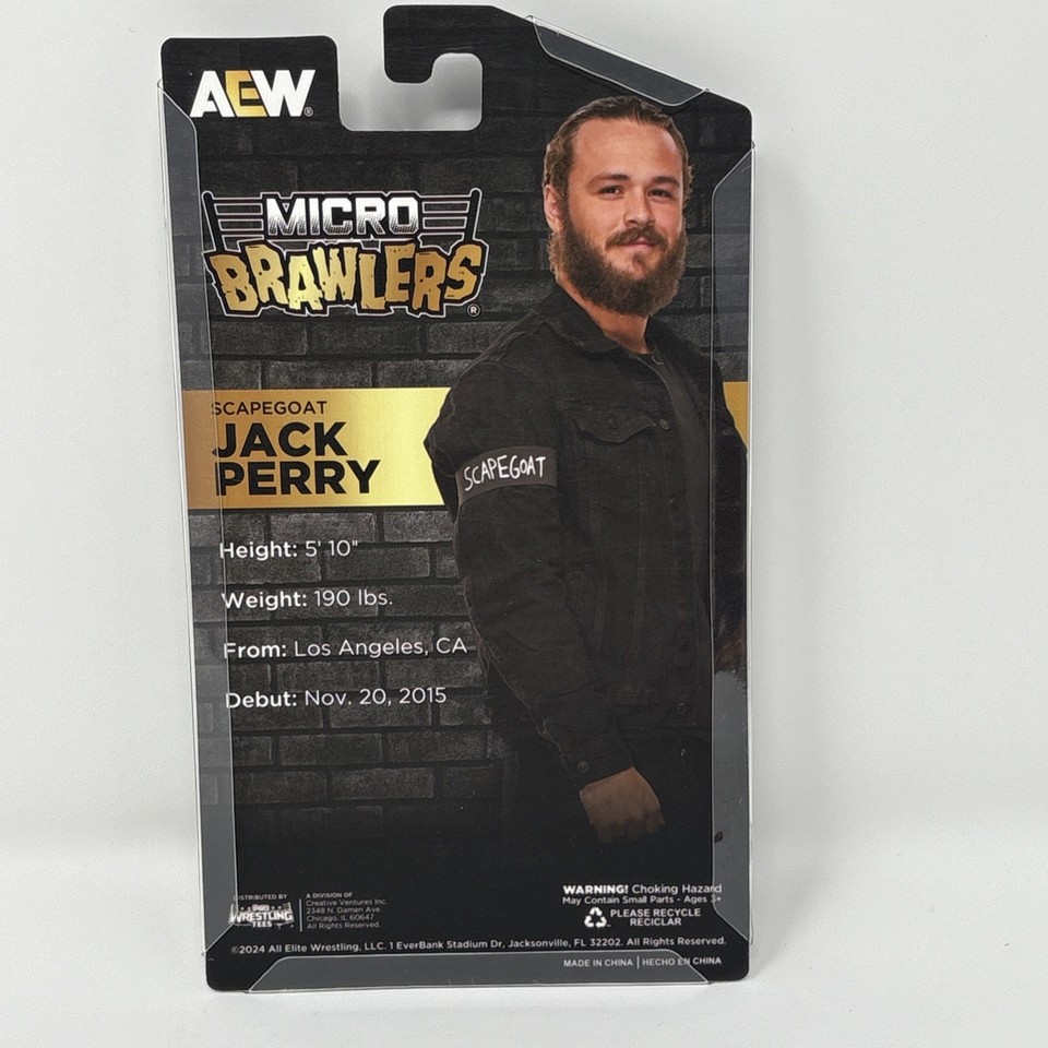 New Wrestling Scapegoat Jack Perry Micro Brawler ROH WWE AEW NJPW WCW ...