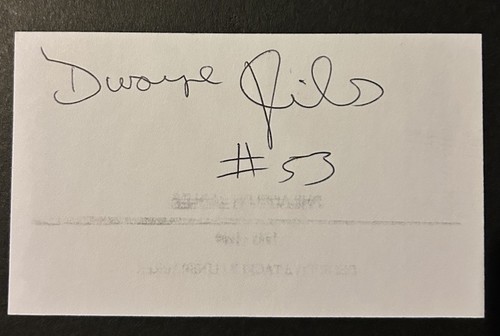Dwayne Jiles Hand Signed Autograph Auto Index Card Philadelphia Eagles ...